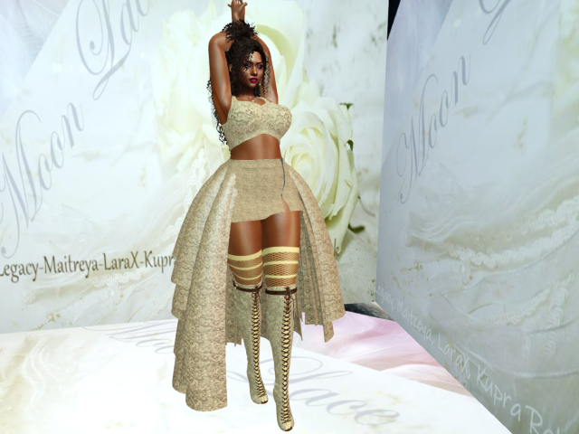 Second Life Marketplace - ROSES ~.~ Skirt & Top Outfit Assorted [Barley Corn]